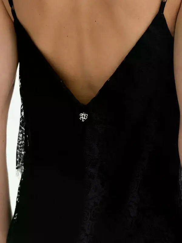 ANIYE BY Silva Tiered Lace-overlay Maxi Dress - Black