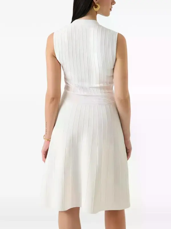 Guess Ribbed-knit Midi Dress - White