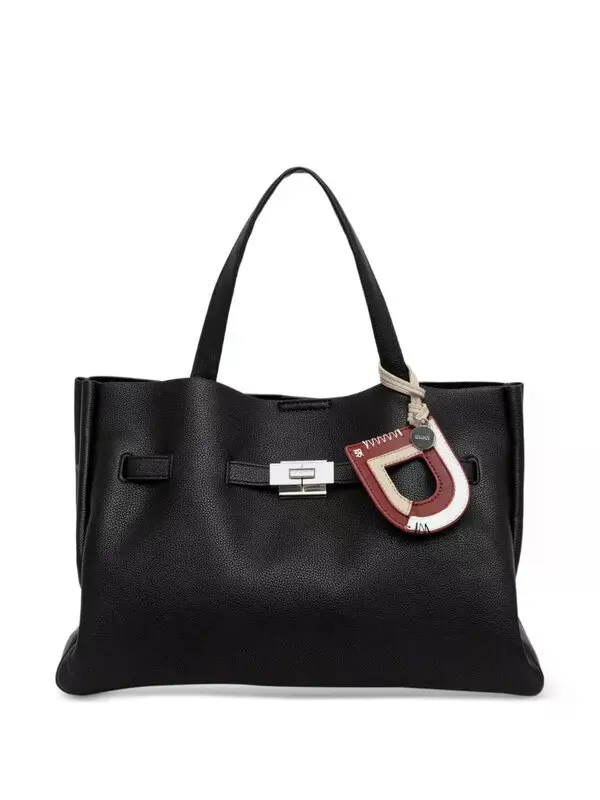 Dkny Bryar Logo-charm Tote Bag - Black