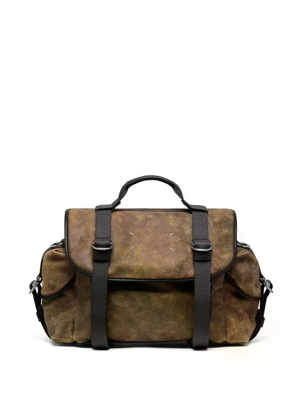 MAISON MARGIELA High-tech Crackle-leather Tote Bag