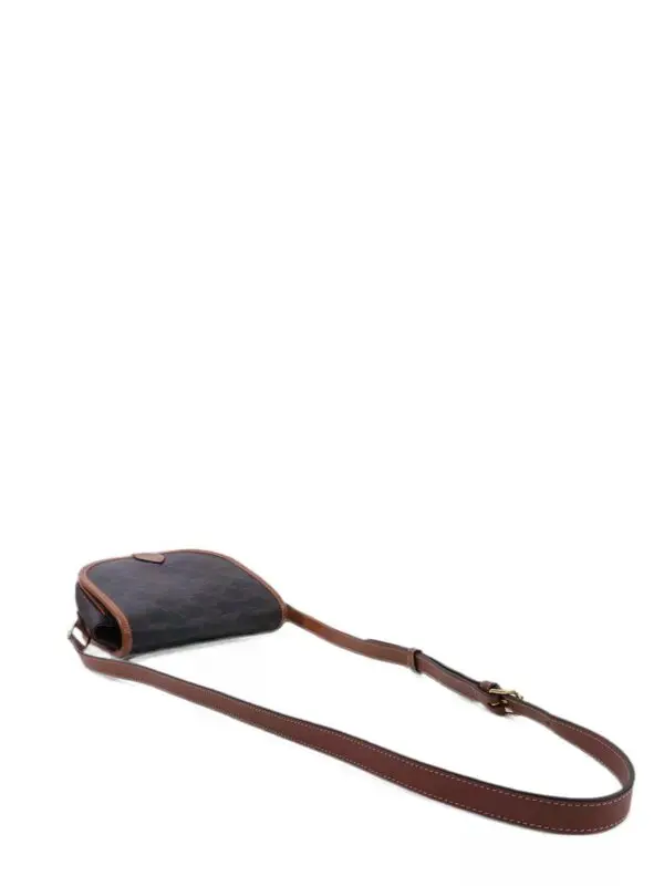 Celine Medium Folco Shoulder Bag In Triomphe Canvas