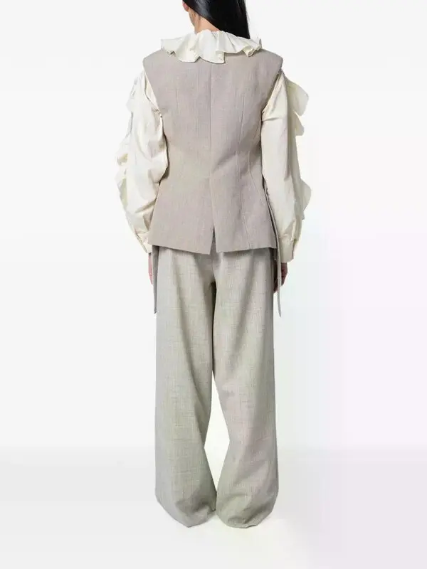 MULLER OF YOSHIOKUBO Form Waistcoat - Black