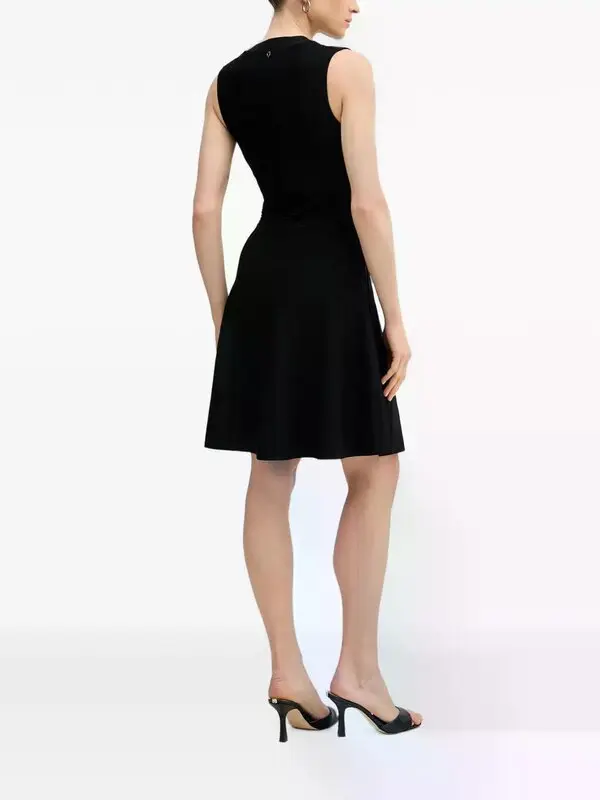Guess Ribbed-knit Button-down Mini Dress