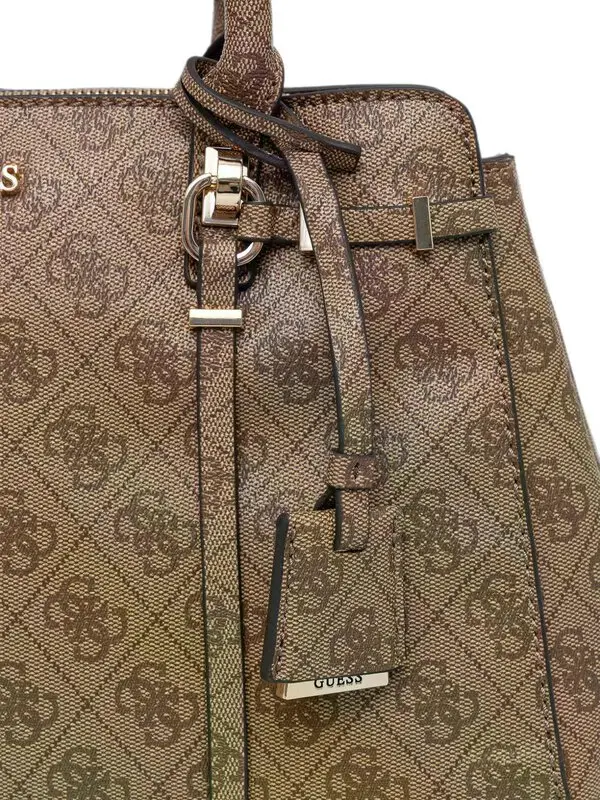 Guess Leona Monogram Tote Bag