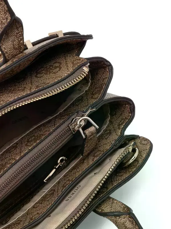 Guess Leona Monogram Tote Bag
