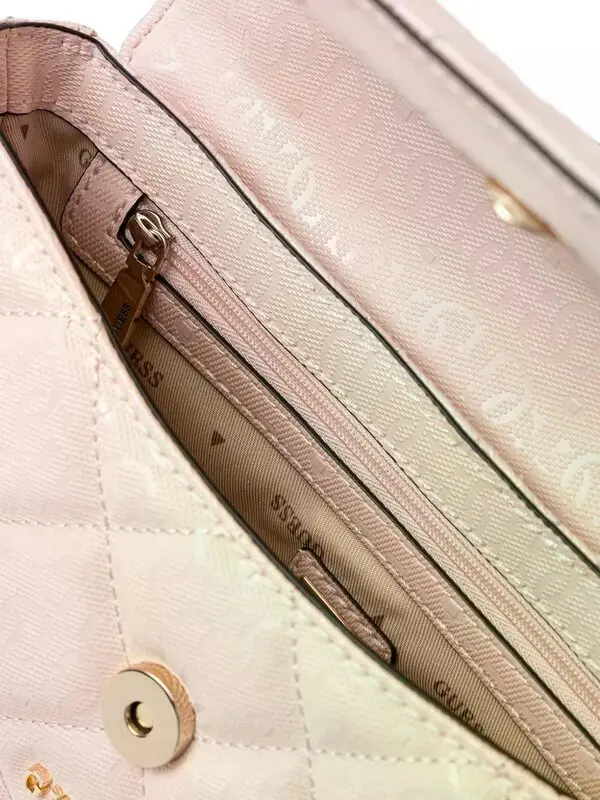 Guess Quilted Charm Embellished Shoulder Bag