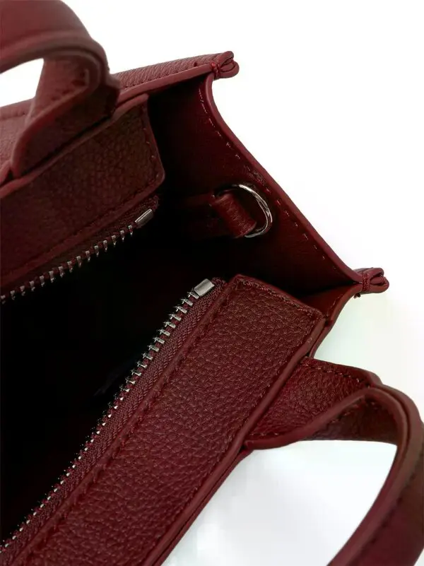 Dkny Logo Debossed Mini Tote Bag - Red