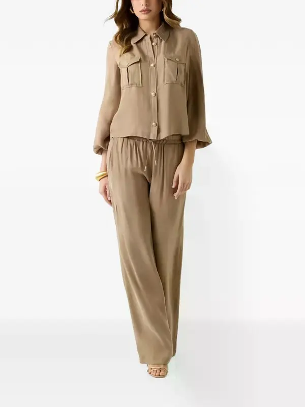 Guess Drawstring Wide-leg Trousers