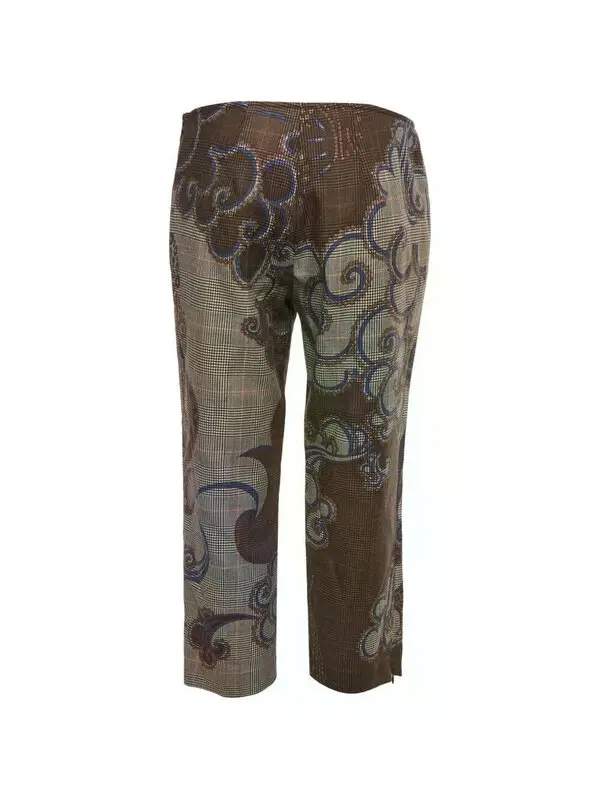 Emilio Pucci Plaid Wool Trousers