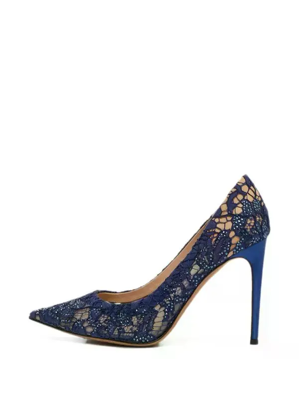 Valentino Garavani Embellished Lace Pumps