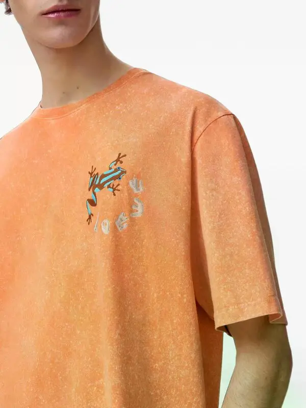 Loewe Loose Fit T-shirt In Cotton - Orange