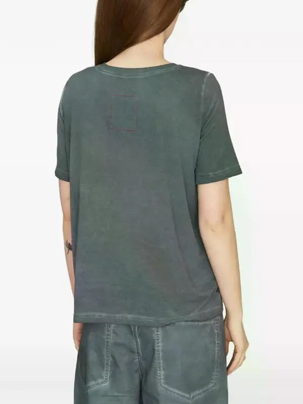 UMA WANG Crew Neck T-shirt With Faded Effect