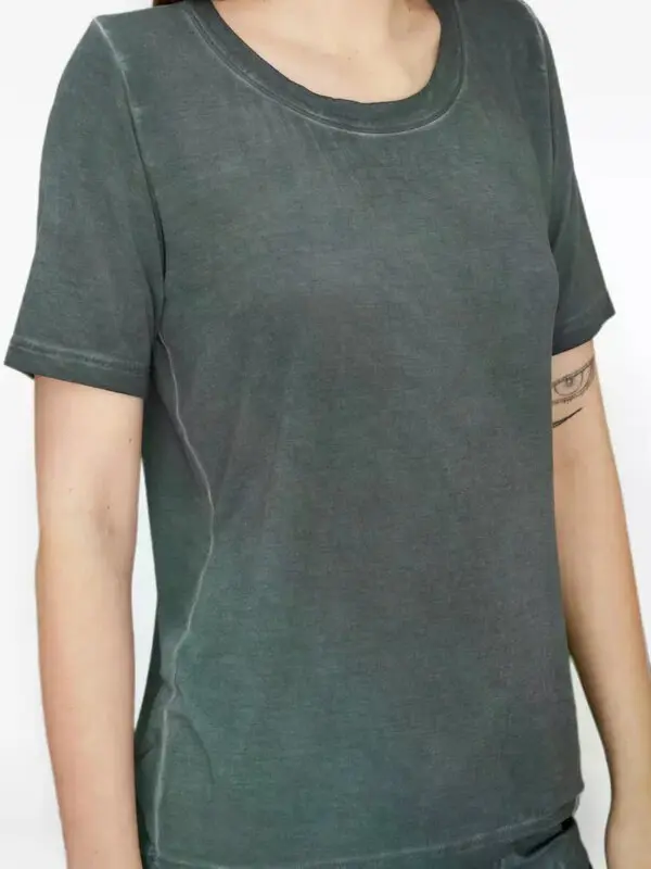 UMA WANG Crew Neck T-shirt With Faded Effect