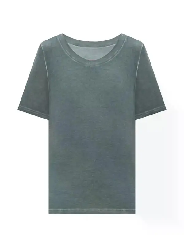UMA WANG Crew Neck T-shirt With Faded Effect