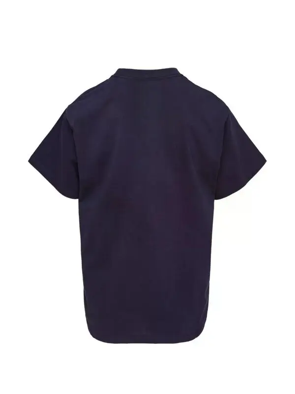 MARDI MERCREDI Graphic Print Cotton T-shirt - Blue