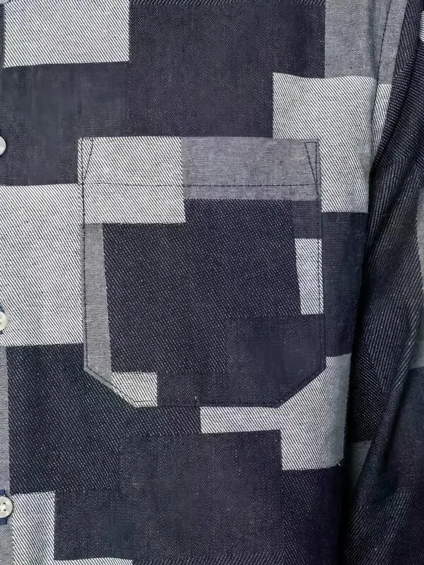 Naked & Famous Denim True Jacquard-patterned Shirt