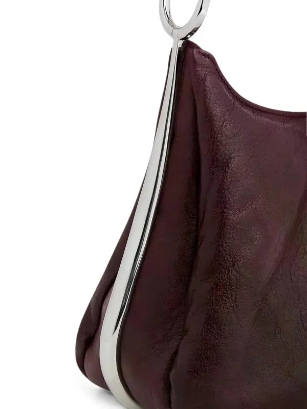 Rabanne Medium Leather Shoulder Bag With Ring Detailing
