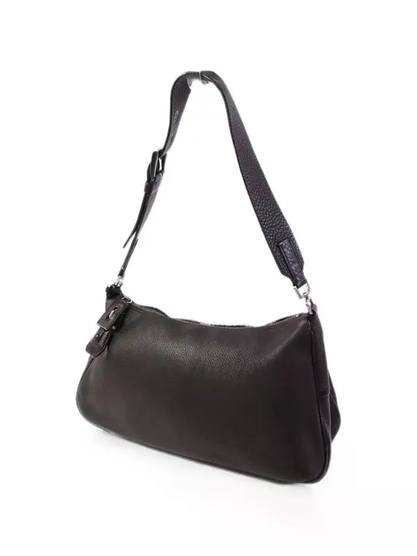 Prada Buckled Leather Shoulder Bag