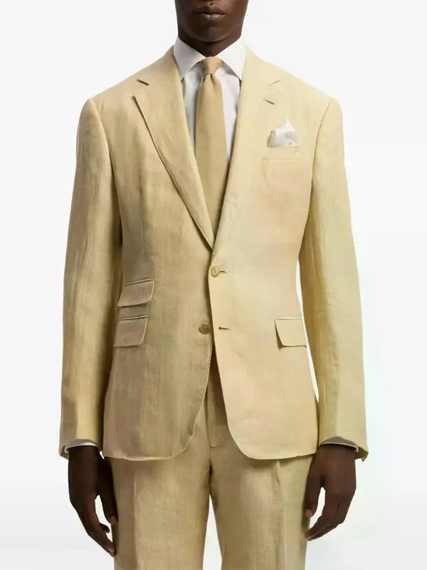 Ralph Lauren Purple Label Kent Hand-tailored Linen Suit Jacket