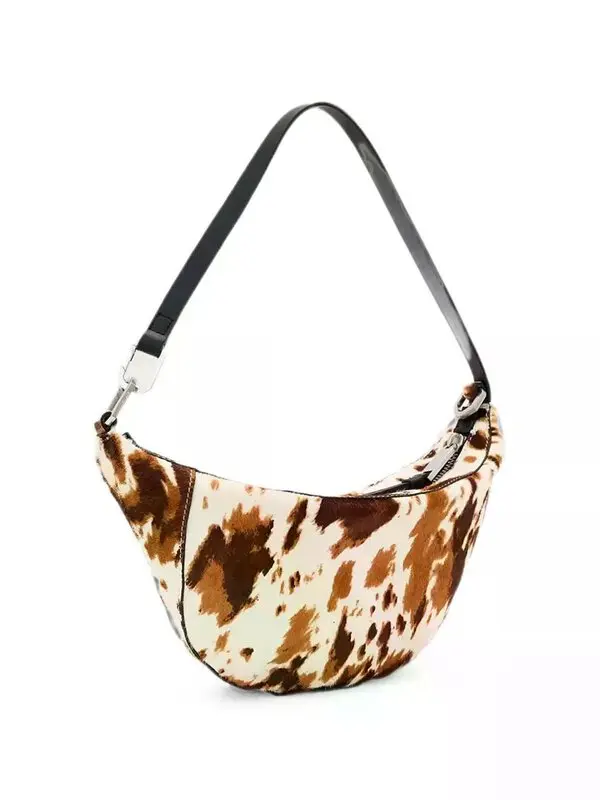 ALLSAINTS Cow Print Leather Shoulder Bag