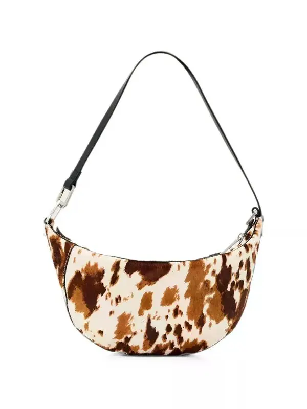 ALLSAINTS Cow Print Leather Shoulder Bag - Neutrals