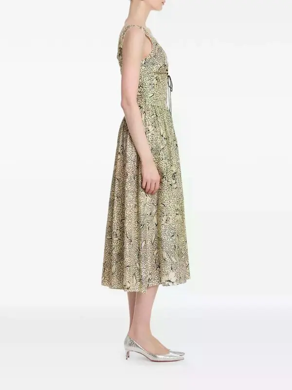 MARKARIAN Penelope Floral-print Midi Dress