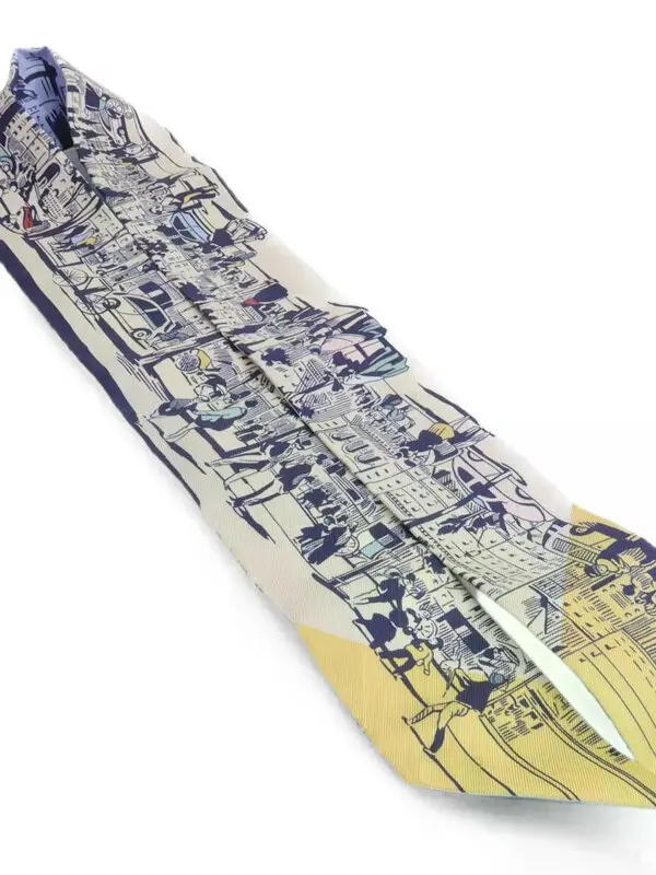 Hermès A L'ombre Des Boulevards Twilly Scarf