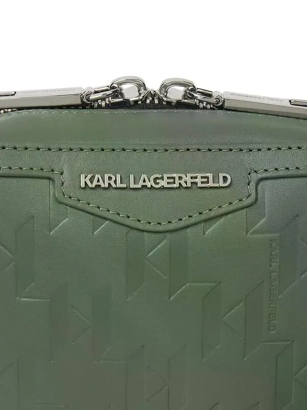 Karl Lagerfeld K/loom Leather Messenger Bag