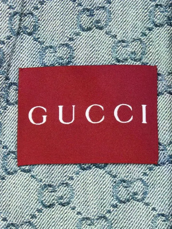 Gucci Gg Jacquard Denim Shirt