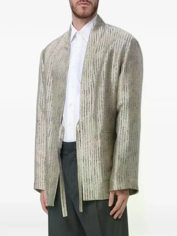 Emporio Armani Jacquard-knit Kimono Jacket