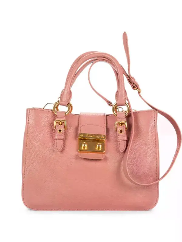 Miu Miu Madras Push-lock Tote Bag