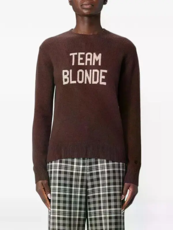 MC2 SAINT BARTH Queen" Slogan Intarsia Sweater