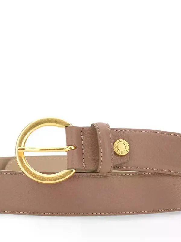 GIANNI CHIARINI Logo-engraved Leather Belt