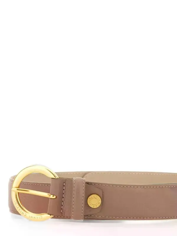 GIANNI CHIARINI Logo-engraved Leather Belt