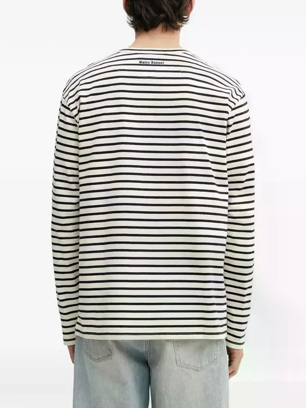 WALES BONNER Crown Striped Long-sleeve T-shirt