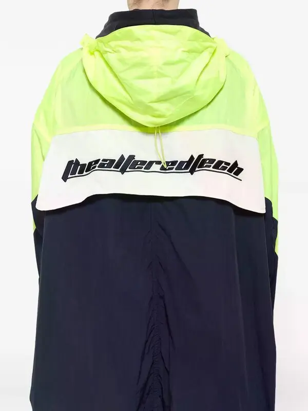JUUN.J Colour-block Drawstring-hood Coat