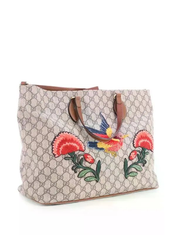 Gucci Convertible Soft Gg Coated Canvas Medium Tote Bag