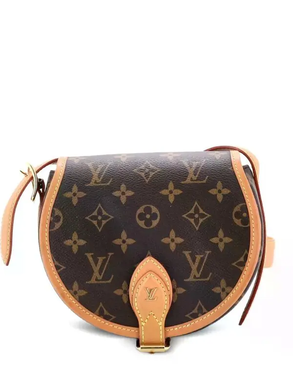 LOUIS VUITTON Tambourin Nm Monogram Canvas Crossbody Bag - Brown