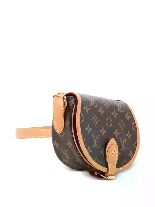 LOUIS VUITTON Tambourin Nm Monogram Canvas Crossbody Bag - Brown