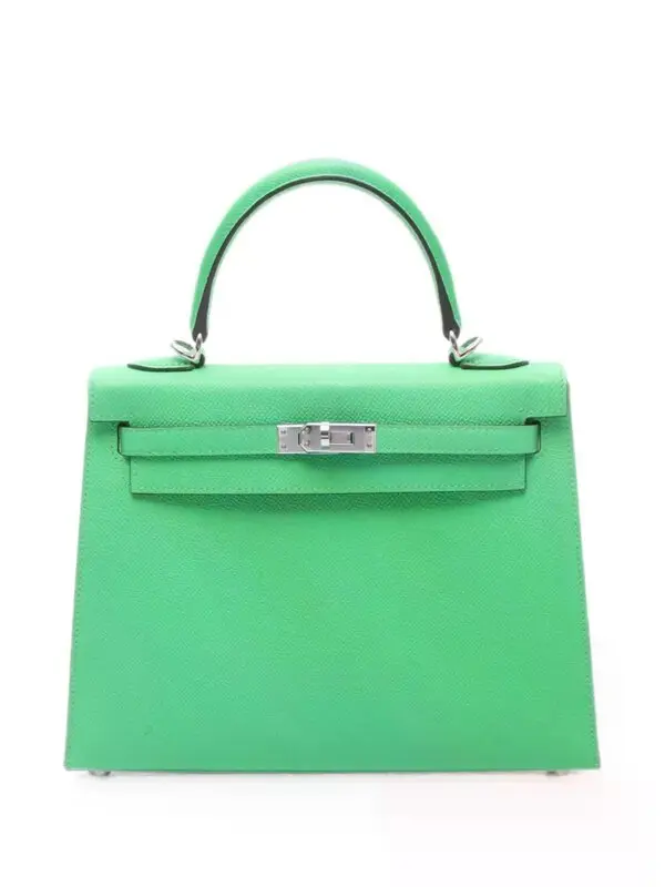Hermès Kelly Leather Tote Bag - Green