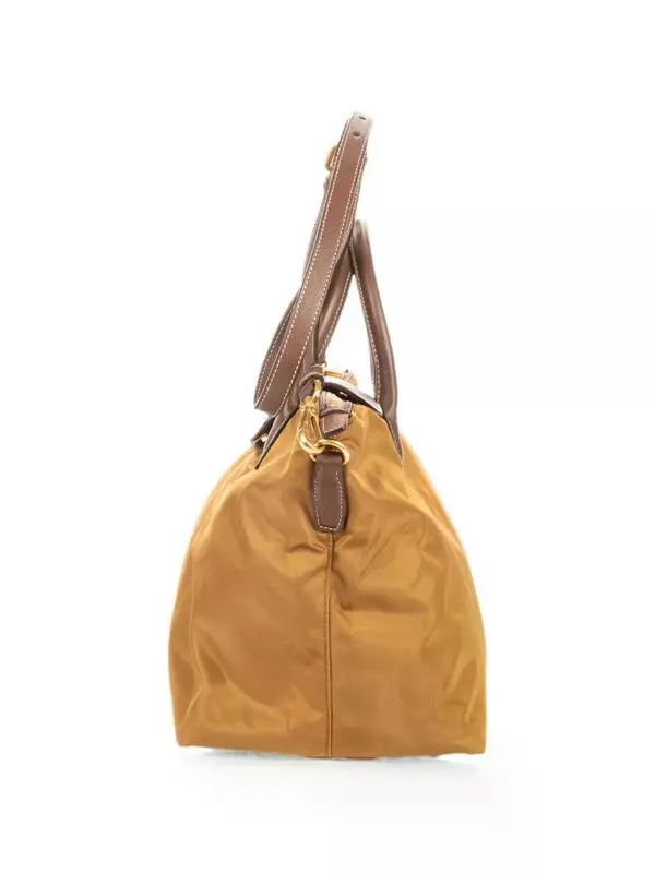 Prada Triangle Logo Tote Bag