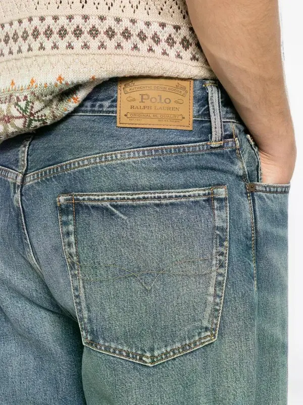 Polo Ralph Lauren Belt-loop Buttoned Jeans