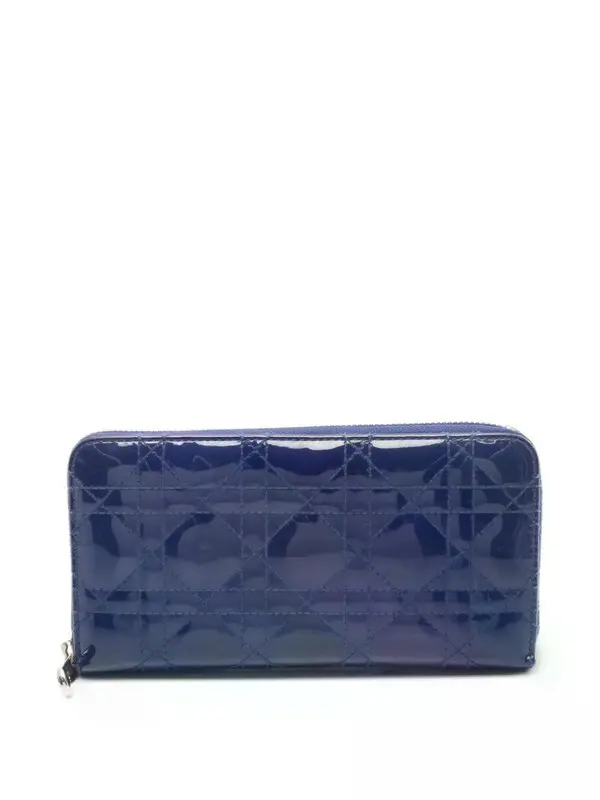 Dior 2000s Lady Cannage Wallet - Blue