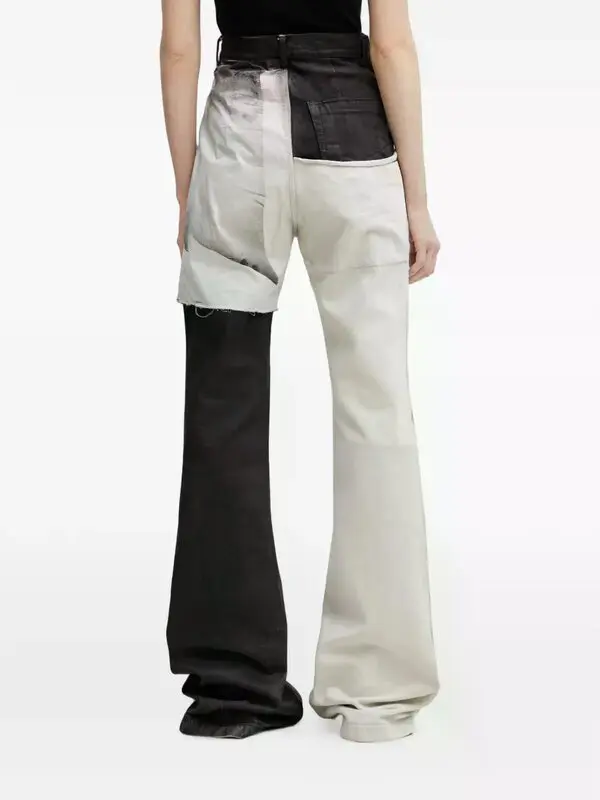 Rick Owens Patchwork Flared Jeans