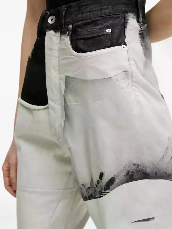 Rick Owens Patchwork Flared Jeans