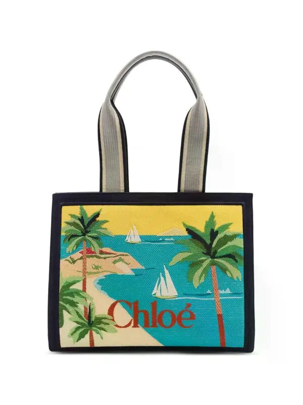 Chloé Soleil Tote Bag - Blue