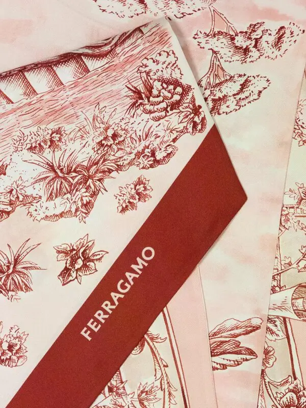 FERRAGAMO Voyage-print Silk Bandeau
