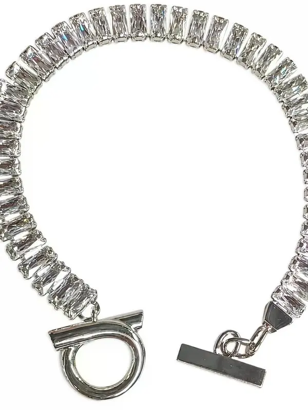 FERRAGAMO Gancini Crystal-embellished Bracelet