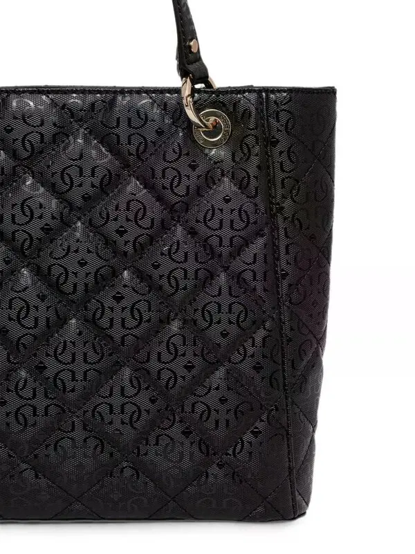 Guess Libby Quilted Tote Bag - Black