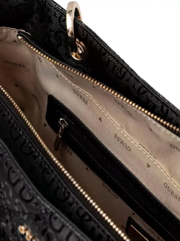 Guess Libby Quilted Tote Bag - Black